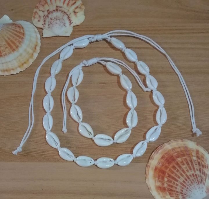 Handmade SIGAY Shell Accessories Adjustable | Choker and Anklet | Lazada PH