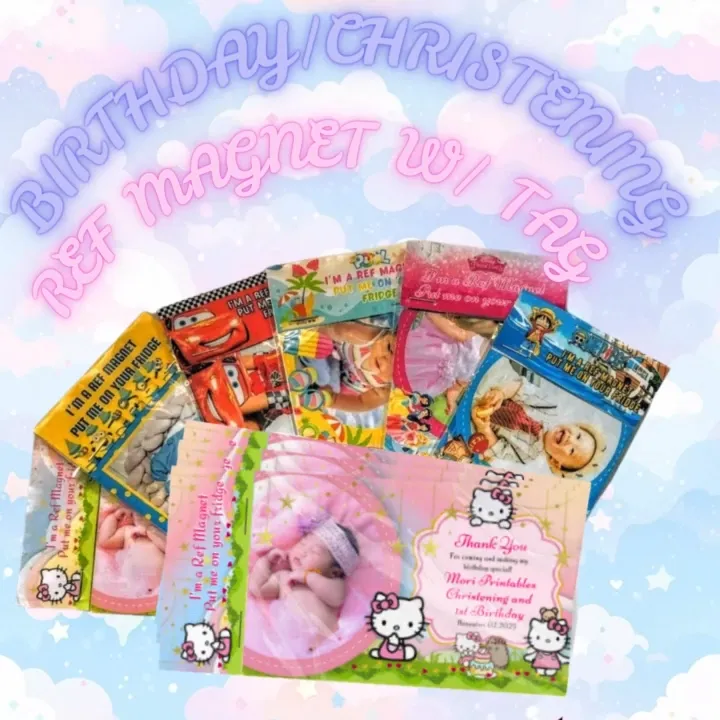 Personalized Ref Magnet for Bday & Christening Souvenirs (ATM SIZE ...