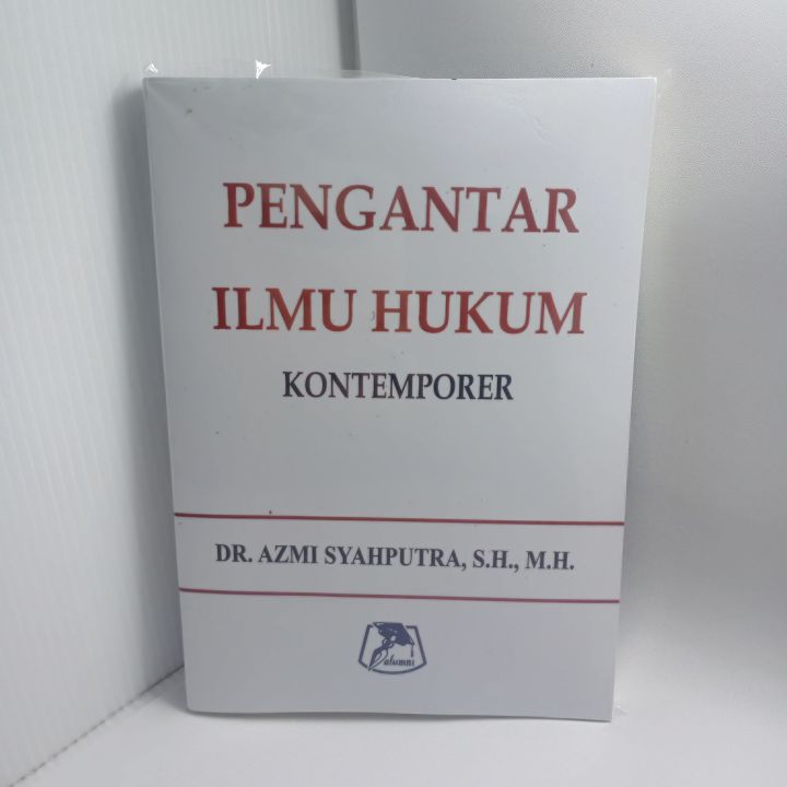 BUKU PENGANTAR ILMU HUKUM KONTEMPORER Dr. Azmi Syahputra. | Lazada ...