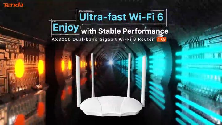Tenda RX2 Pro/TX2 AX1500 WiFi6 Ultra-High Speed Dual Band Gigabit ...