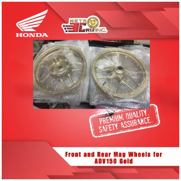 Honda Genuine Stock Front and Rear Mag Wheels for ADV150 Gold | Lazada PH