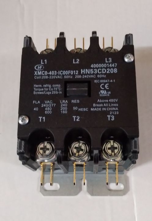 Contactor HN53CD208 for Carrier 5tr 3phase | Lazada PH