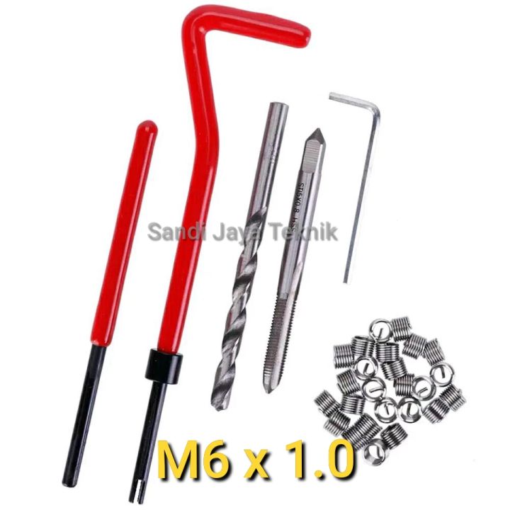 Recoil set baut kunci 10. Recoil M6x1.0 set tap bor recoil handle alat ...