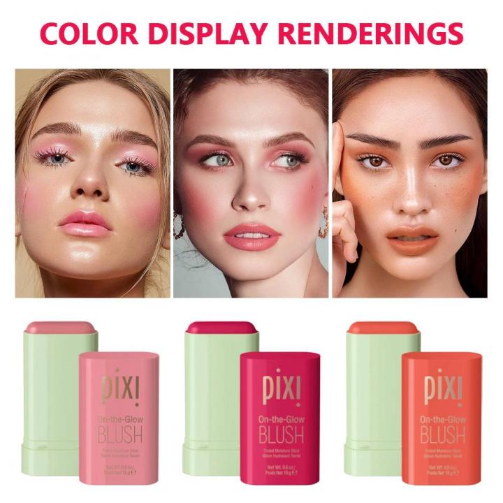 Pixi Rotating Blush Stick Eyeshadow Cream Waterproof Long Lasting ...
