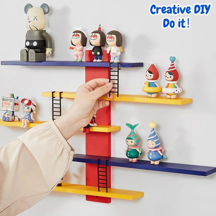 Figure Toy Display Stand Wall Mounted Handwork Blind Box Floating ...