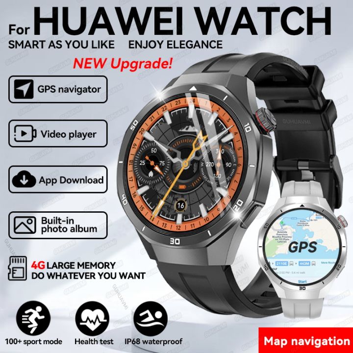2025 New For HUAWEI GT5 Pro 4GB Big Memory SmartWatch GPS Map ...