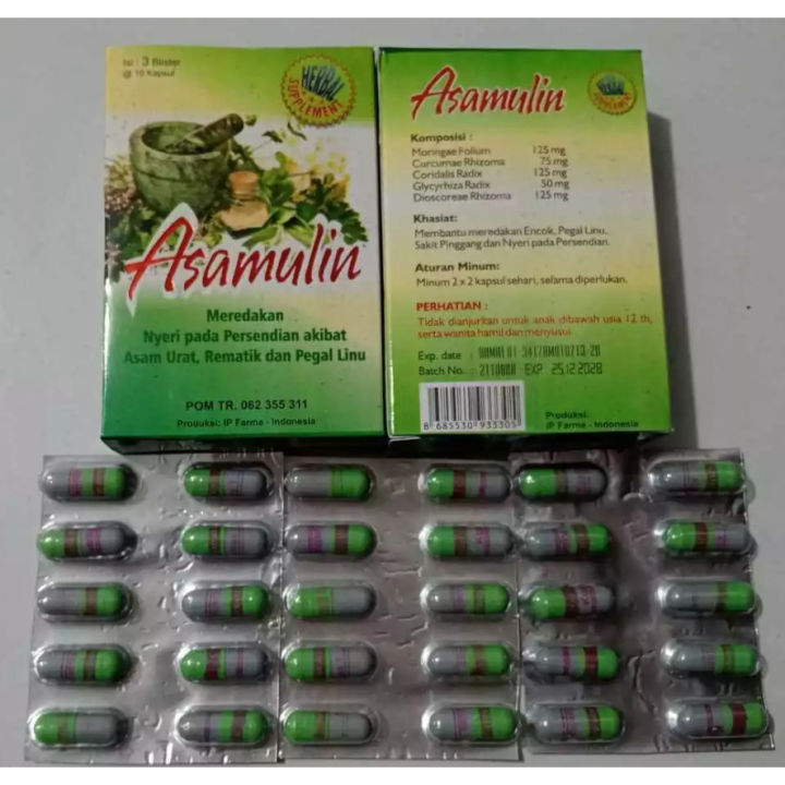 suplemen asamulin bermanfaat | Lazada Indonesia