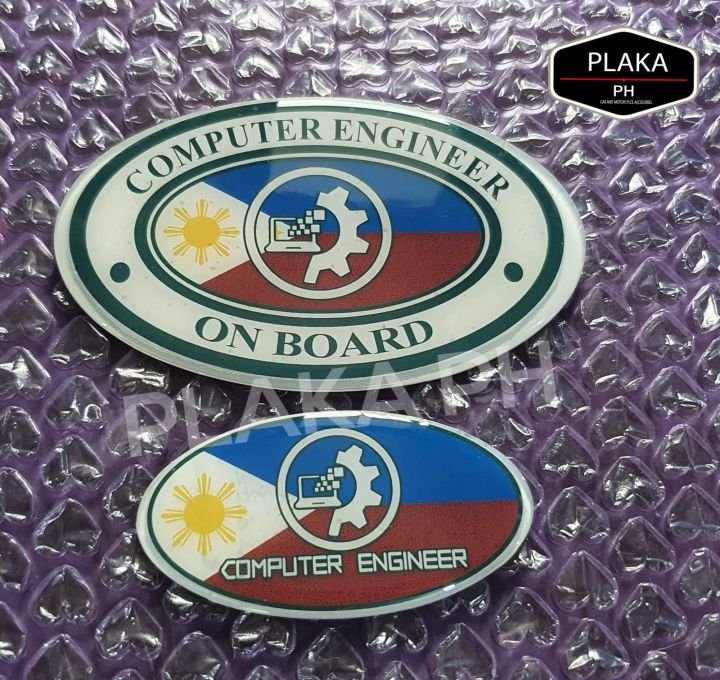 Computer Engineer on board Car /Motorcycle Badge Pair | Lazada PH