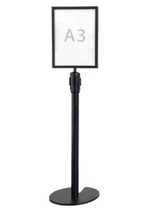 SG LOCAL - Queue pole signage attachment | A4 or A3 Landscape portrait ...