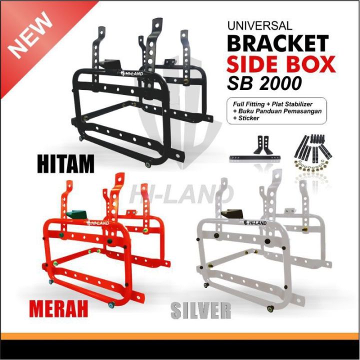 BRACKET SIDE BOX SB 2000 + STABILIZER FULL FITTING UNIVERSAL | Lazada ...
