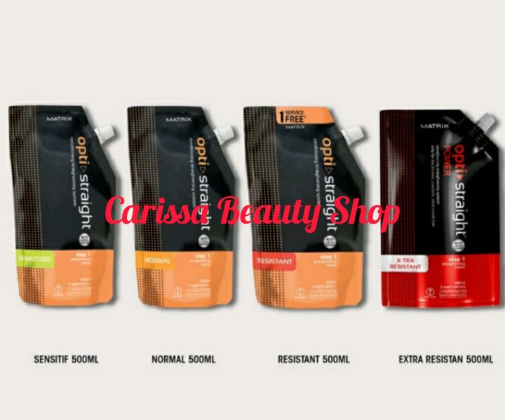 MATRIX OPTISTRAIGHT STEP 1 POUCH 500ML/SMOOTHING/PELURUS RAMBUT ...
