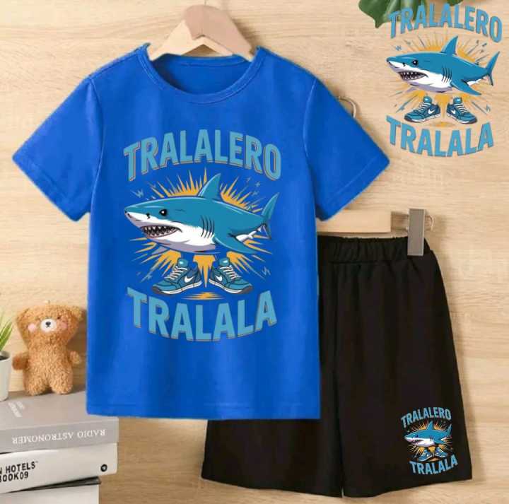 Stelan anak tralalero tralalaa 1-10 tahun viral | Lazada Indonesia