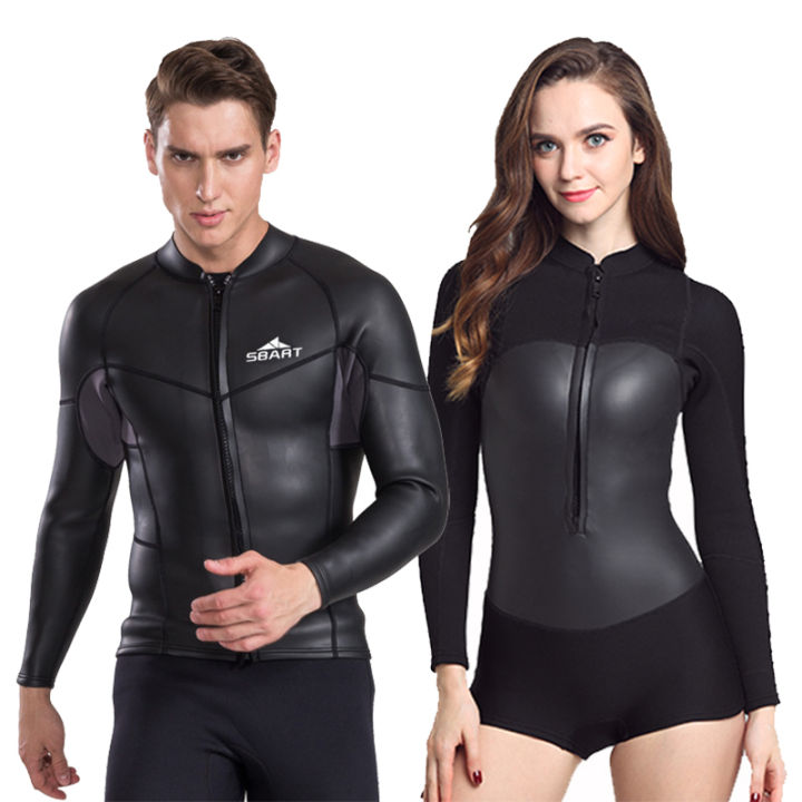 Sbart Thickened Long Sleeve Wetsuit Unisex Diving Suit Winter Swimming ...