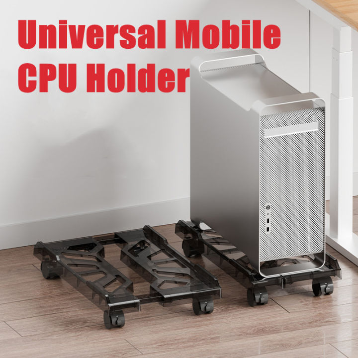 Computer Tower Stand Adjustable Mobile CPU Stand CPU Holder PC Tower ...