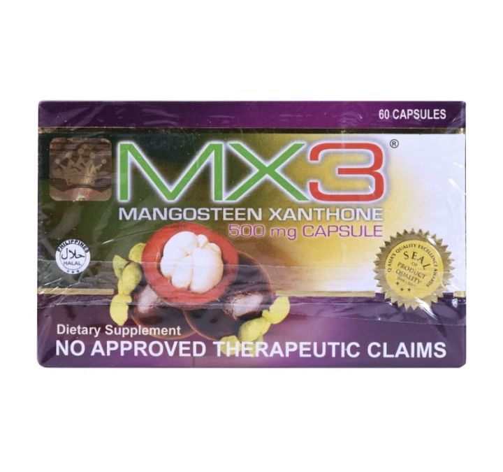 MX3 Mangosteen Xanthone 500mg x10 capsules | Lazada PH