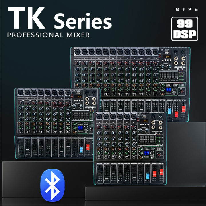 6 Channel Audio Mixer 8 Channel Sound system 12 channel Audio interface ...