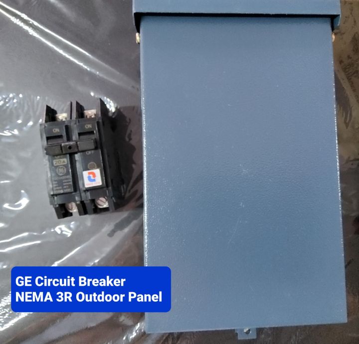 Nema 3R box outdoor with Original GE circuit breaker 15A, 20A, 30A, 40A ...