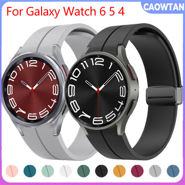 สายซิลิโคนสำหรับนาฬิกา Samsung Galaxy Watch 6 Classic 43MM 47MM Watch 5 ...