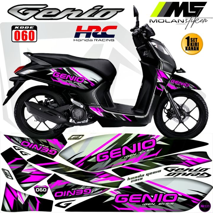 Decal Sticker Striping Variasi SEMI Fullbody Honda GENIO 110 /Honda ...