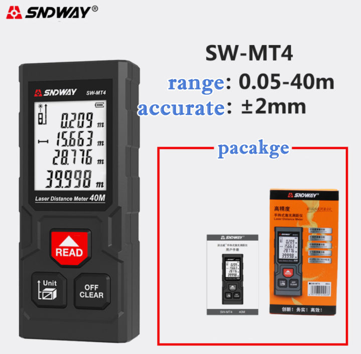 Laser Rangefinder Digital Distance Meter With Level Bule Red&Green ...