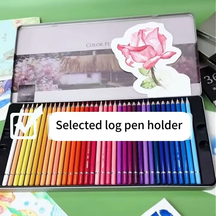 Deli Signature Colour Pencil Water Soluble Colouring School Ergonomic ...