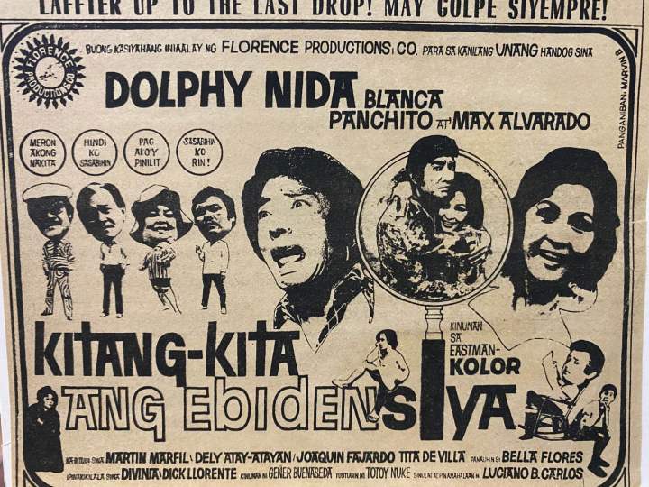 Dolphy Nida Blanca Panchito Max Alvarado in KITANG-KITA ANG EBIDENSYA ...