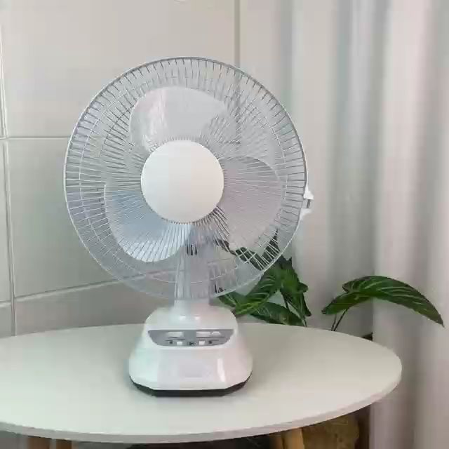Solar powered charging electric fan with 16 hours of power storage ...
