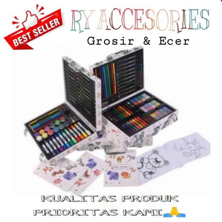 RY - art set Crayon koper 154pcs Warna Anak Set Alat Lukis Menggambar ...