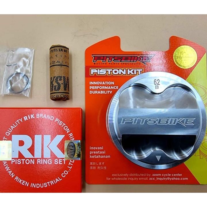PITSBIKE RAIDER150 Fi 62 66 68 PISTON KIT FORGED with RINGS Raider 150 ...