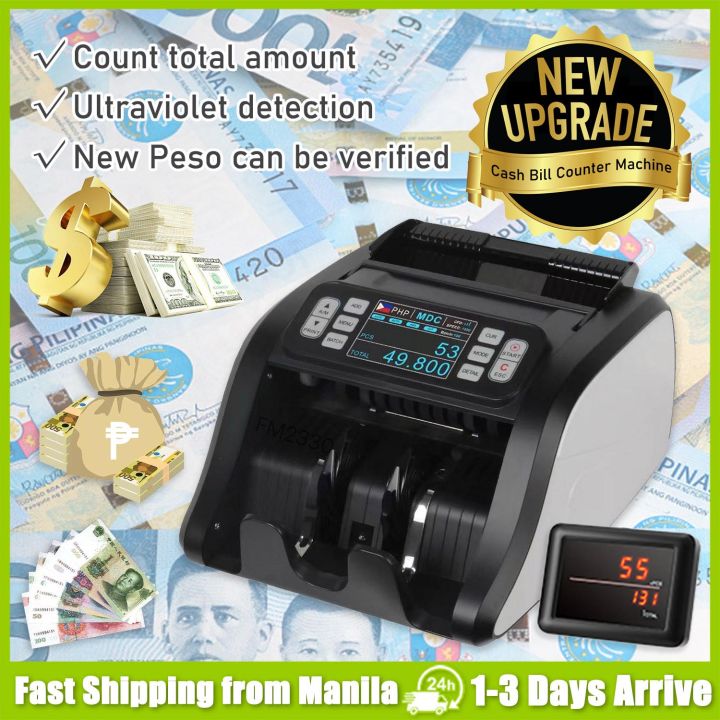 Original Money Counter Machine with Detector (Support commonly used ...