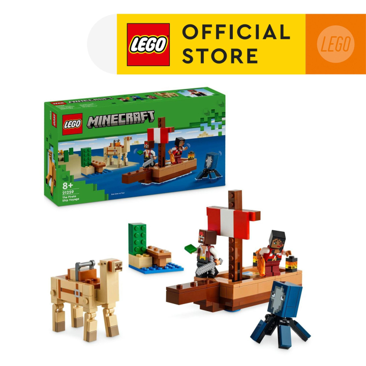 LEGO Minecraft 21259 The Pirate Ship Voyage (166 Pieces) | Lazada PH