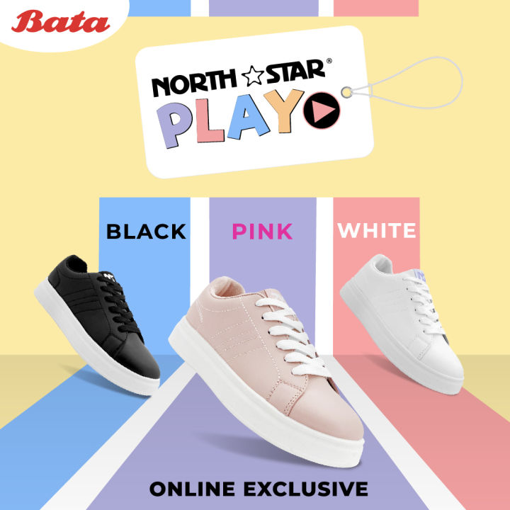 Bata บาจา (Online Exclusive) ยี่ห้อ North Star รองเท้าผ้าใบ ผ้าใบแฟชั่น ...