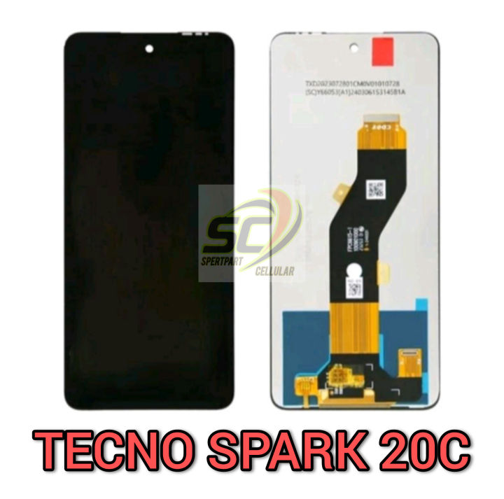 Lcd+touch screen TECNO SPARK 20C(BG7) full set | Lazada Indonesia