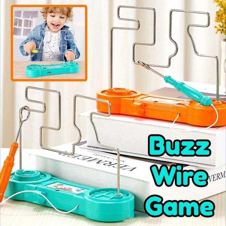 Kids Collison Electric Shock Toy Concentration Electric Touch Maze Game ...