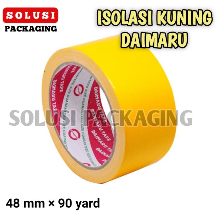 selotip isolasi lakban daimaru warna kuning plastik opp 100 meter | Lazada Indonesia