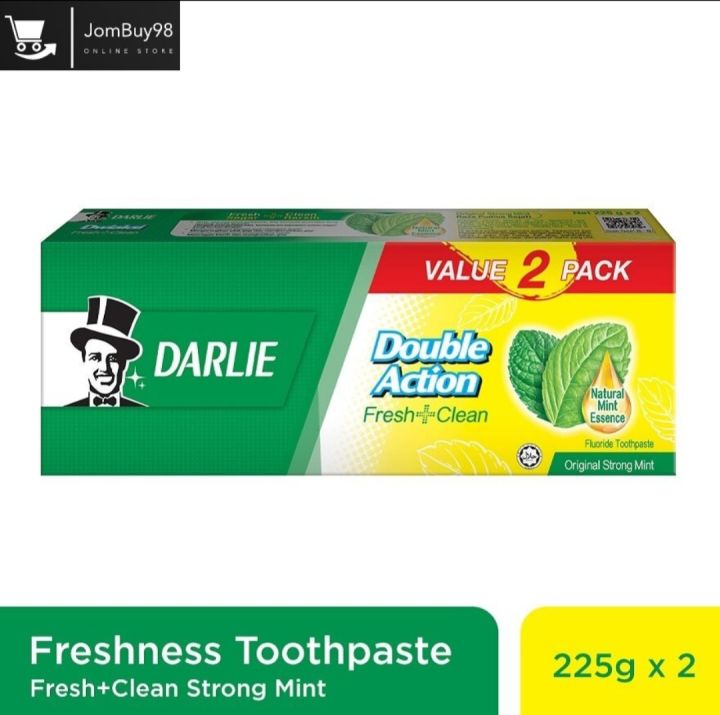Darlie Double Action Fresh + Clean Toothpaste 250g/225g x2/75g | Lazada