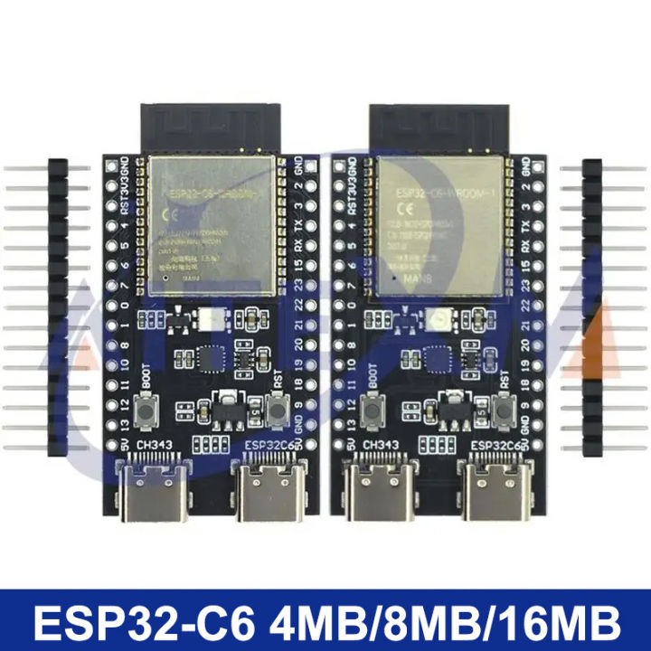 บอร์ดหลัก Esp32 Esp32 C6ไวไฟ บลูทูธอินเทอร์เน็ตบอร์ดพัฒนา Esp Esp32 C6 Devkit C N4r2 N8r2