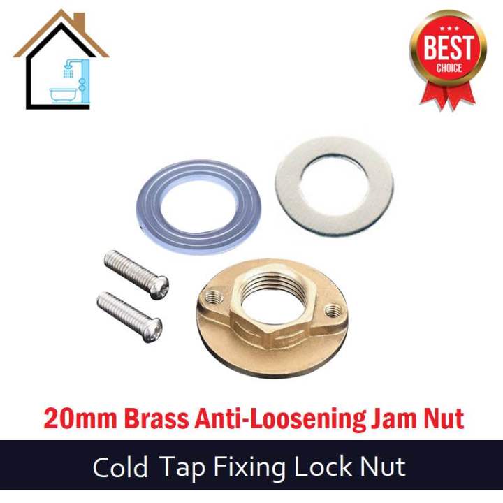 1/2”-20mm Brass Jam Nut Lock Nut Fixing Parts for Basin/Sink Cold Tap ...