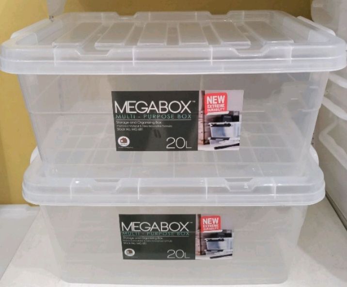 Megabox 20L stackable storage box (17x12x8 inches) | Lazada PH