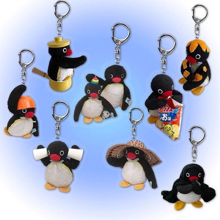 Cute Cartoon Penguin Family Acrylic Keychains Airpods Decorations ...