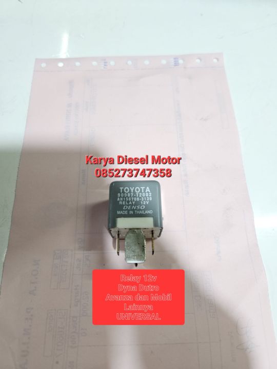 Relay abu abu 12v Relay Skring Toyota Dyna Avanza Xenia Hino Dutro 12v ...