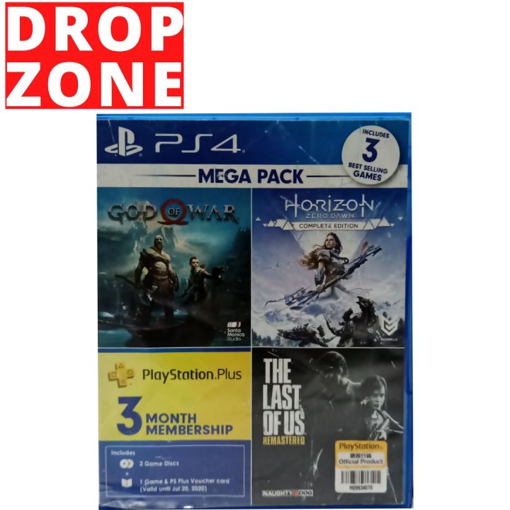 PS4 Mega Pack Bundle God of War/Zero Dawn Horizon Complete Edition ...