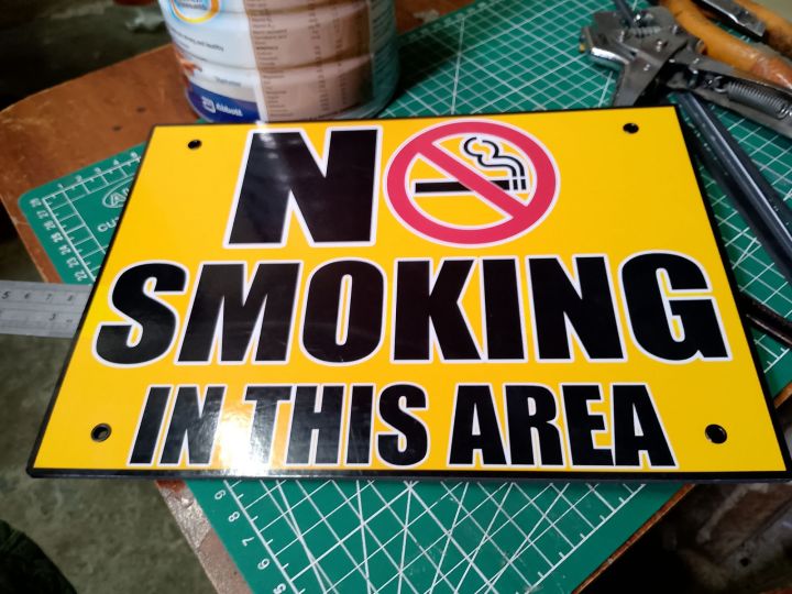 NO SMOKING SIGNAGE A4 SIZE | Lazada PH
