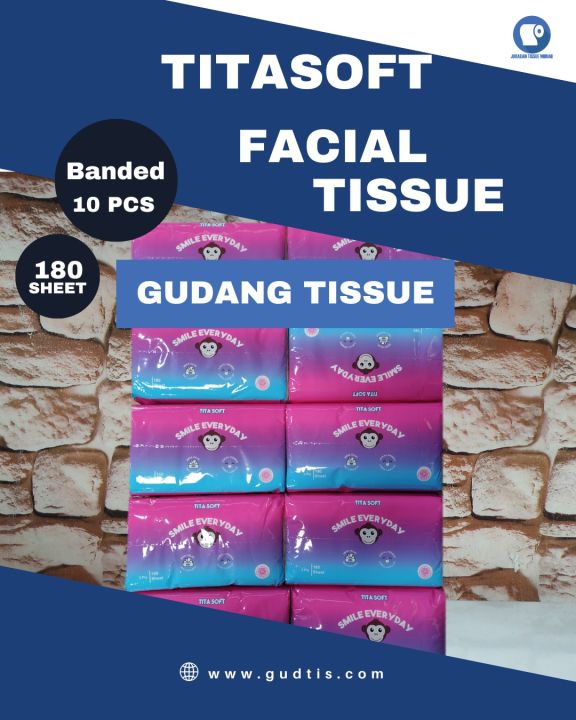 Tisu TITASOFT 180 sheet 2 ply PAKET 10 PCS | Lazada Indonesia