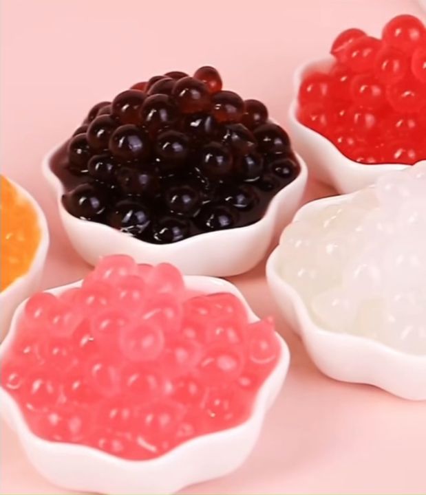 Lychee popping boba 3KG Popping Pearls For Milk Tea Fruit Juice Topping ...