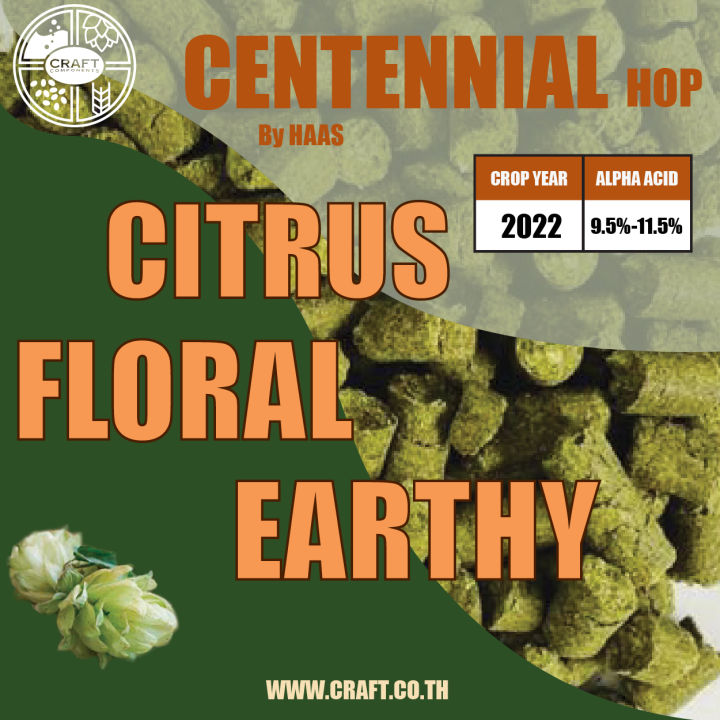 ฮอป ทำเบียร์ Centennial Hops T90 แบรนด์ Haas | Lazada.co.th