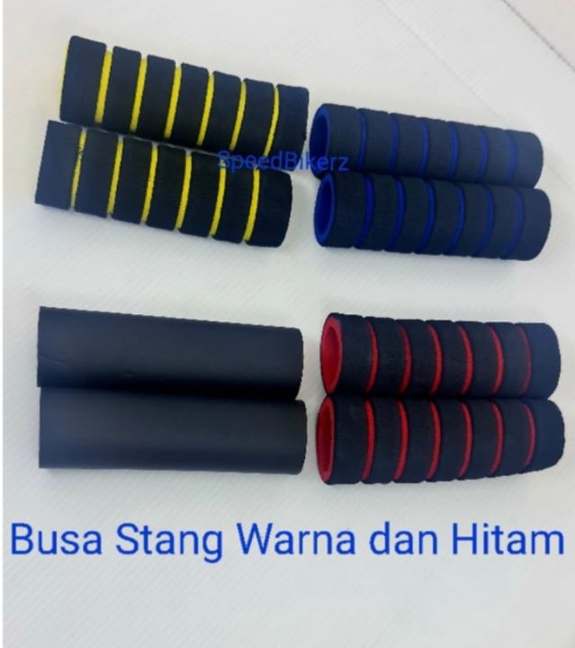 Busa Stang Pendek Busa stang potong Warna Dan Hitam Polos Anti Air ...