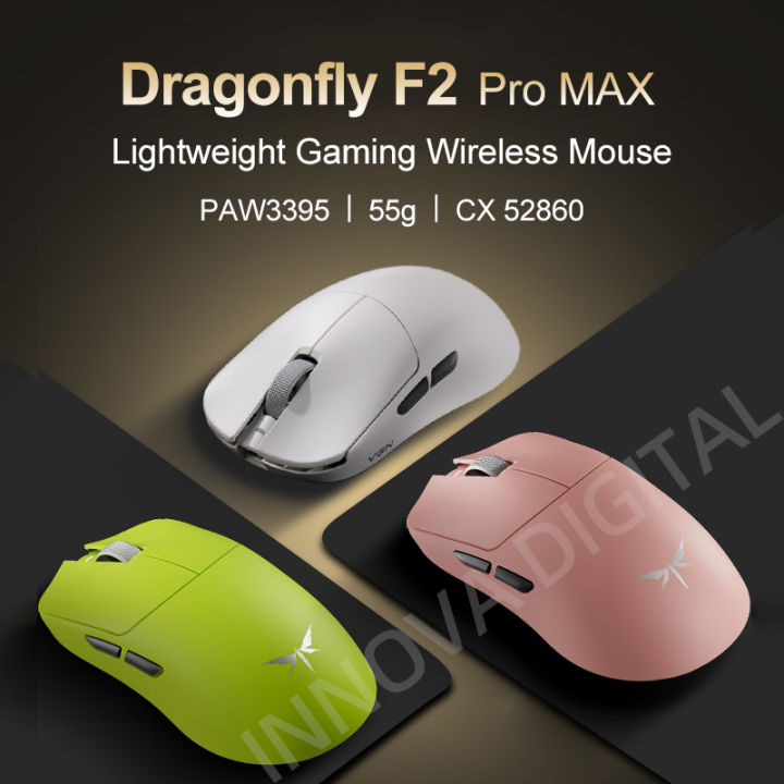 VGN Dragonfly F2 Pro MAX Bluetooth Gaming Mouse PAW3395 2.4G Wireless E ...