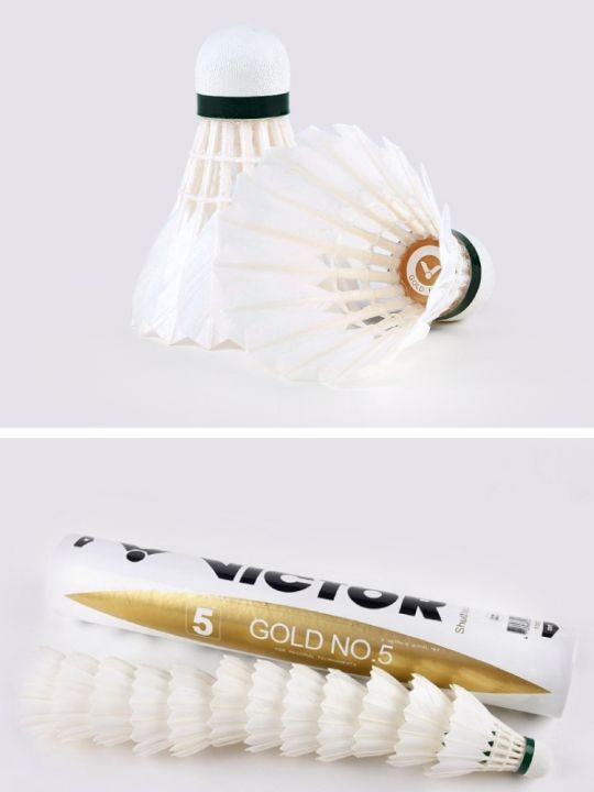 Victor Gold Yellow Badminton Shuttlecock pro Competition Master Series ...
