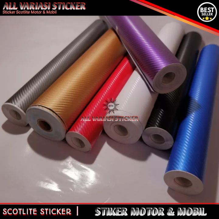 Sticker carbon 3D / Scotlet stiker variasi motor | Lazada Indonesia